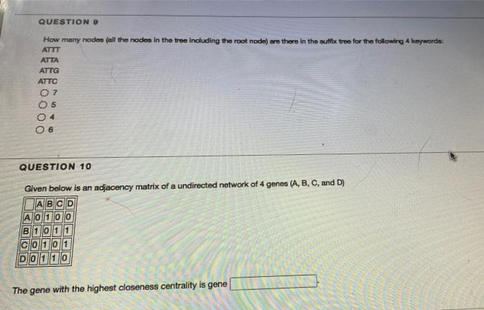 Solved QUESTION How many nodes (all the nodes in the tree | Chegg.com