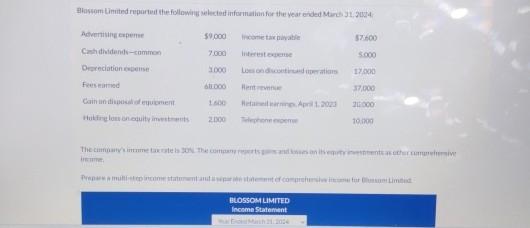 Solved \table[[Adverntine copense,$9,000,incone tar | Chegg.com