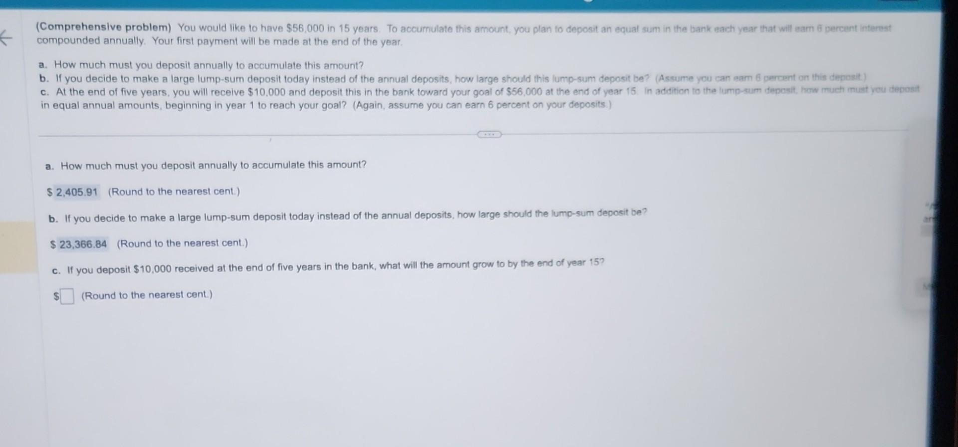 Solved (Comprehensive problem) You would like to have | Chegg.com