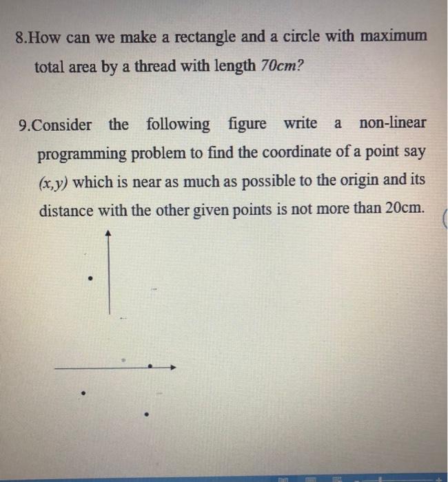 Solved 8.How can we make a rectangle and a circle with | Chegg.com