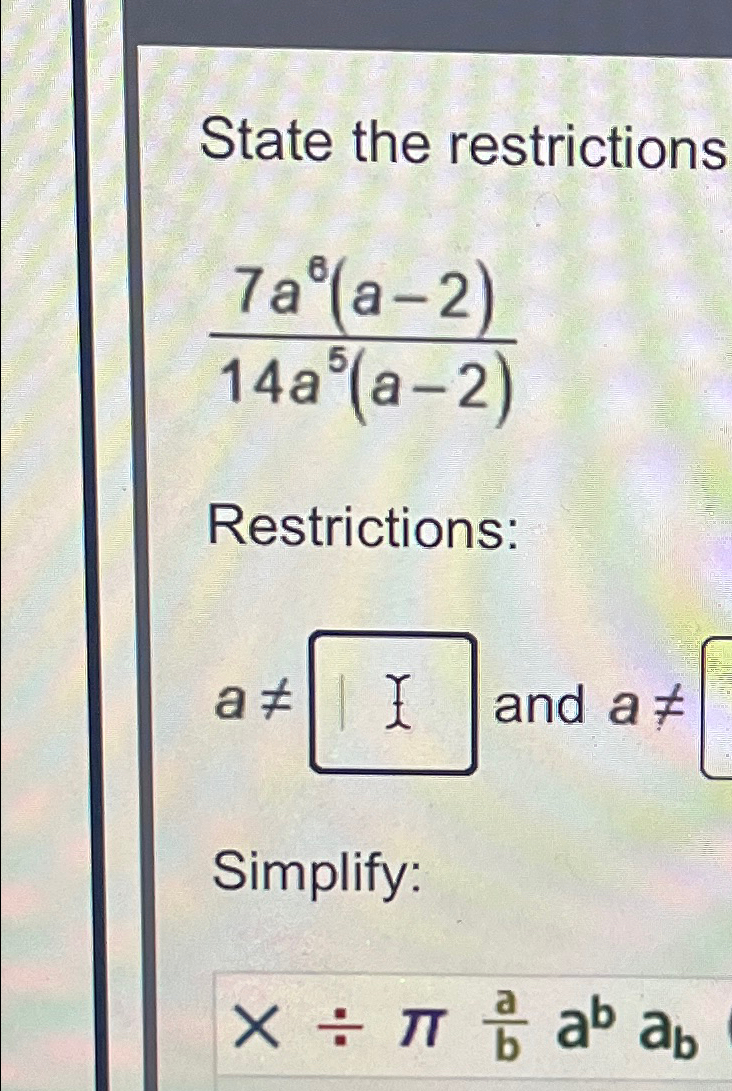 Solved State the | Chegg.com