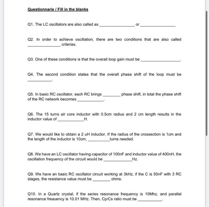 Solved Oscillators Lab Std1 Number: Std2 Number: Std1 Name: | Chegg.com