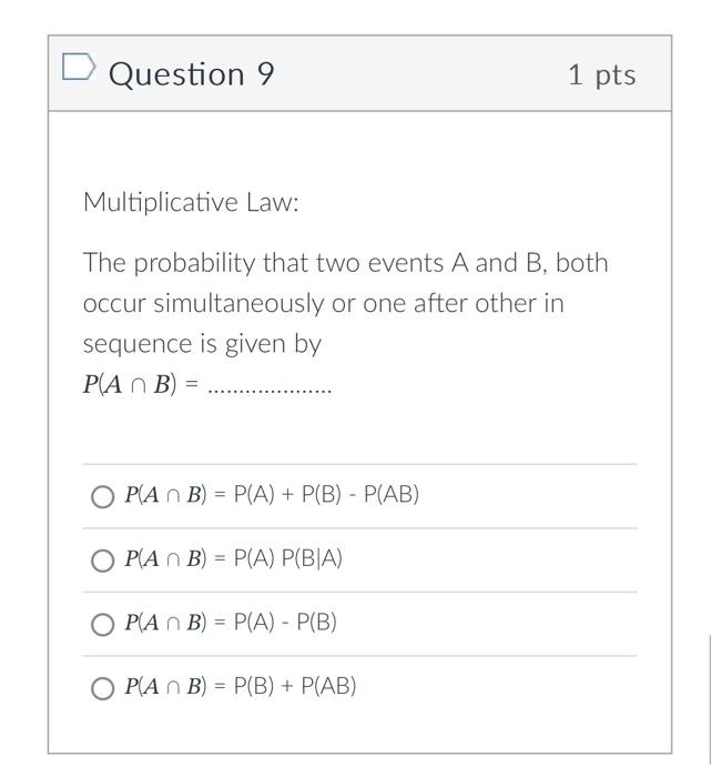 Solved Question 7 1pts Consider there are three objects: A, | Chegg.com