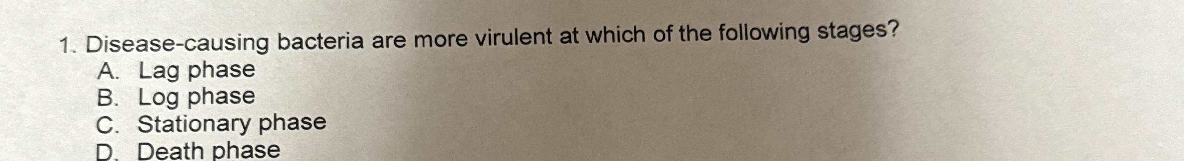 Solved Disease-causing bacteria are more virulent at which | Chegg.com