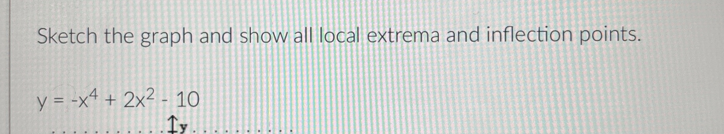Solved Sketch the graph and show all local extrema and | Chegg.com
