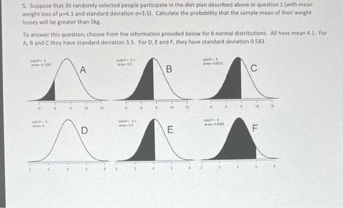 Solved 5. Suppose that 36 randomly selected people | Chegg.com