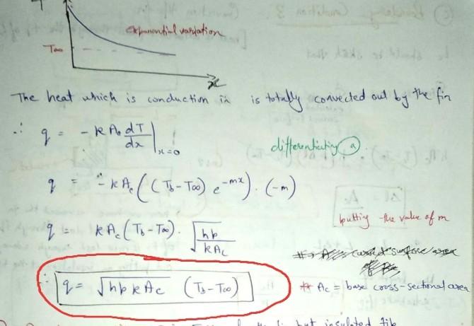 Solved Is this equation for heat transfer rate marked with | Chegg.com