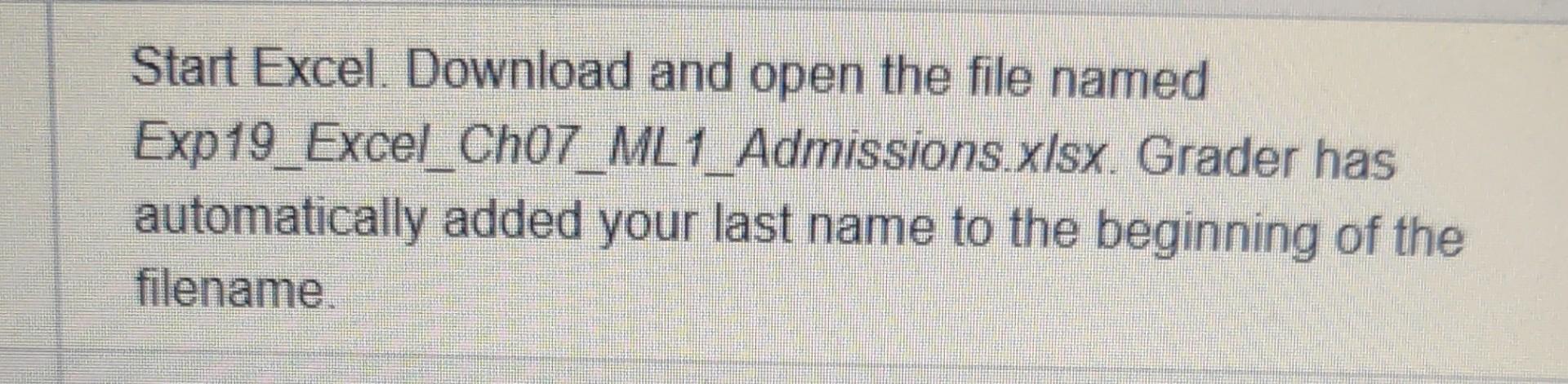 Solved Start Excel. Download and open the file named | Chegg.com
