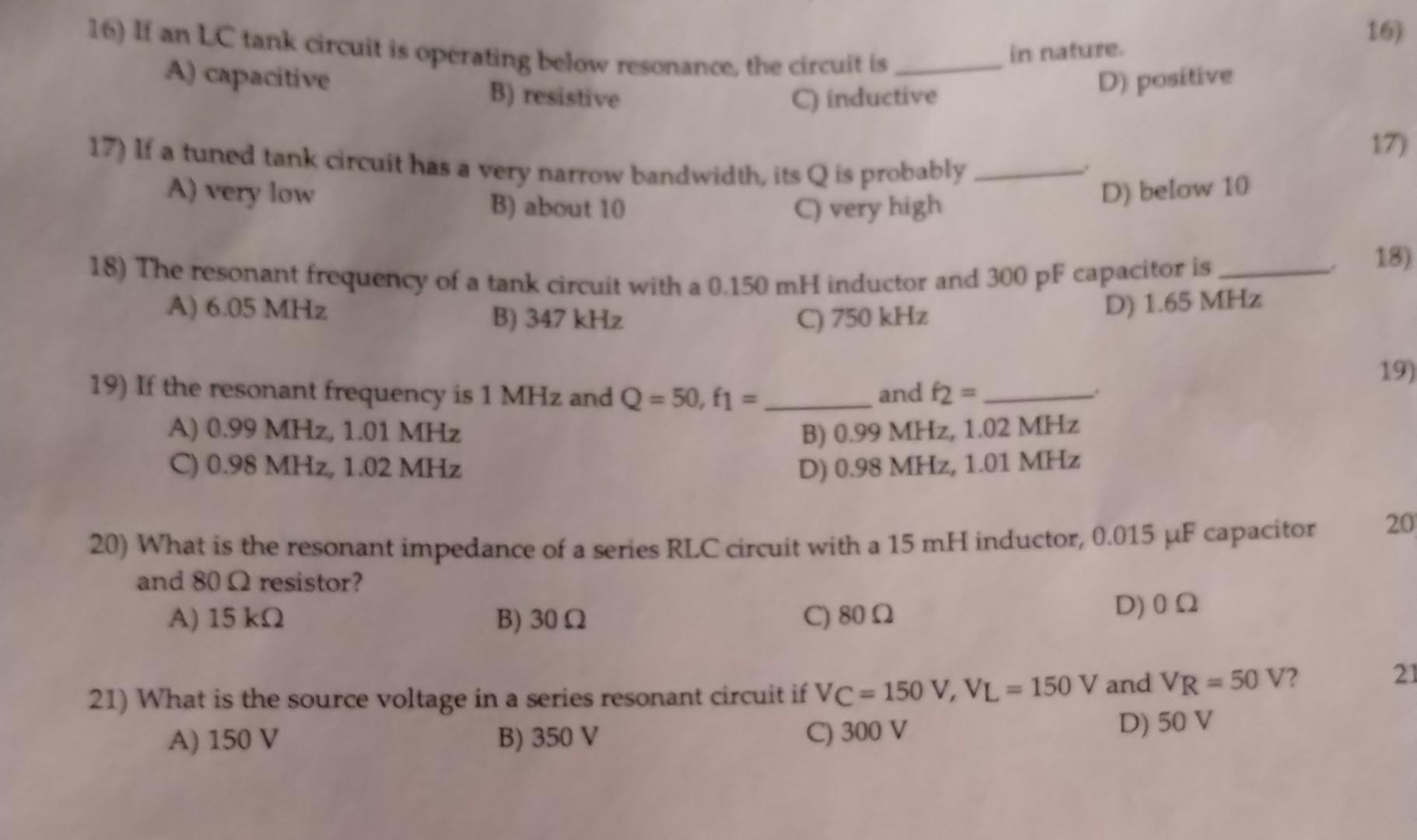 Solved I need help on 16 thru 22 problems here and how I get | Chegg.com