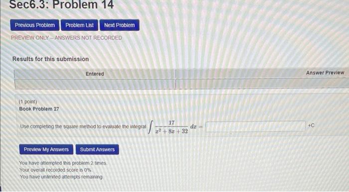 Solved Sec6.3: Problem 14 Previous Problem Problem List Next | Chegg.com
