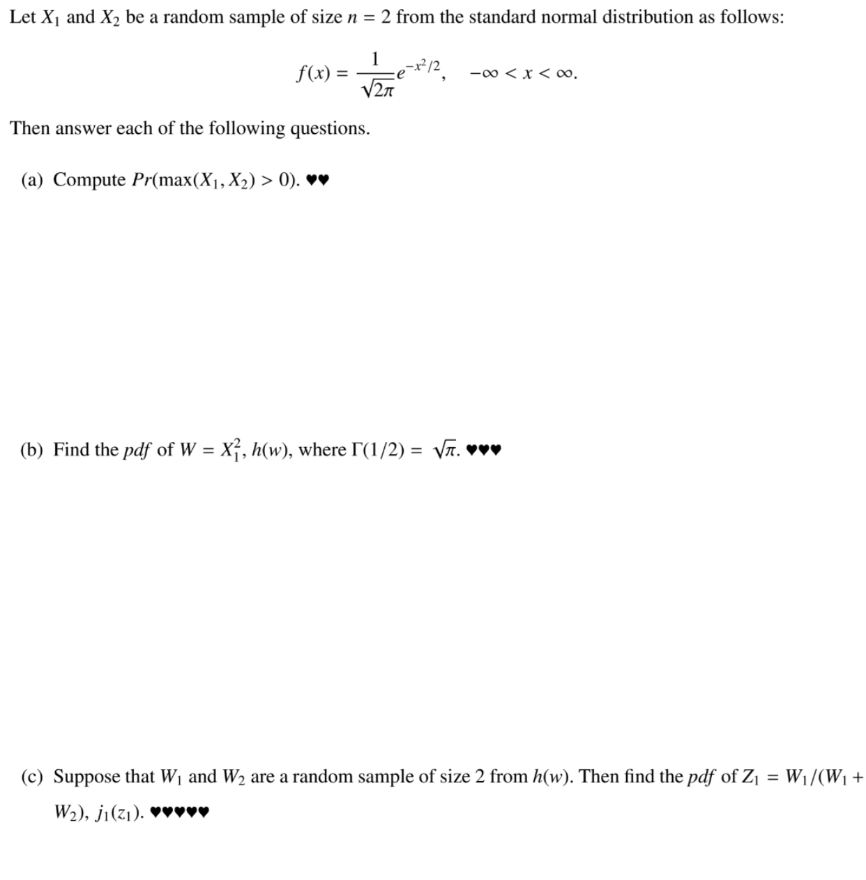 Let x1 ﻿and x2 ﻿be a random sample of size n=2 ﻿from | Chegg.com