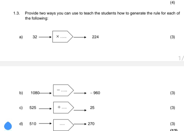 Solved (4)1.3. ﻿Provide two ways you can use to teach the | Chegg.com