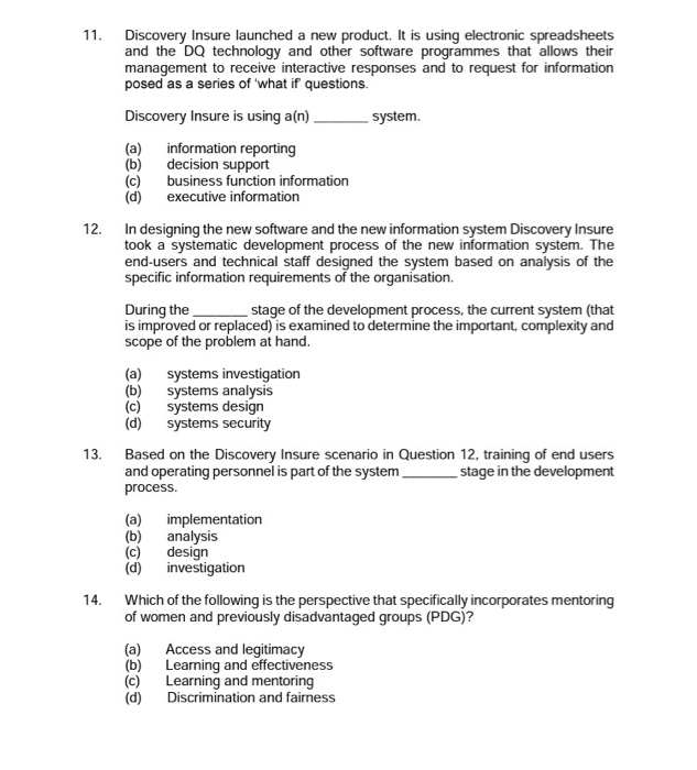 Solved 11. Discovery Insure launched a new product. It is | Chegg.com