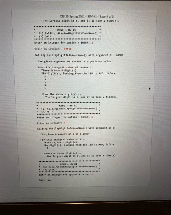 Solved Write A C Programm With Call To Functions To 