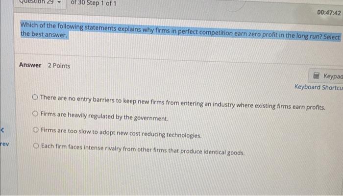 Solved Which of the following statements explains why firms | Chegg.com