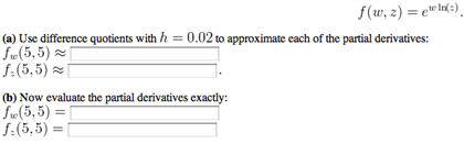 Solved Use difference quotients with h = 0.02 to approximate | Chegg.com