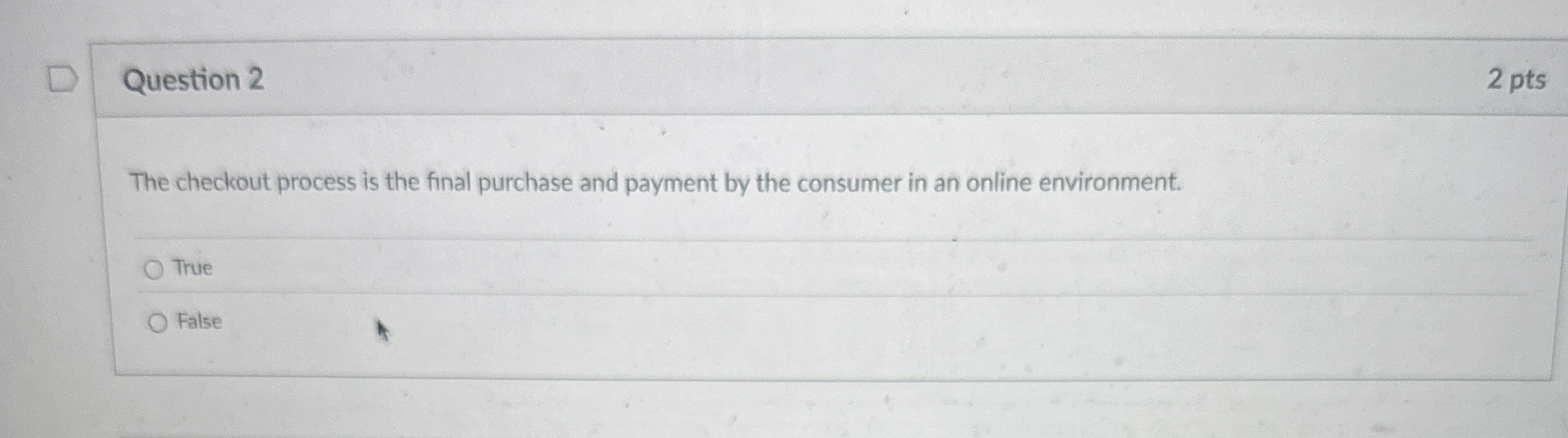 Solved Question 22 ﻿ptsThe checkout process is the final | Chegg.com