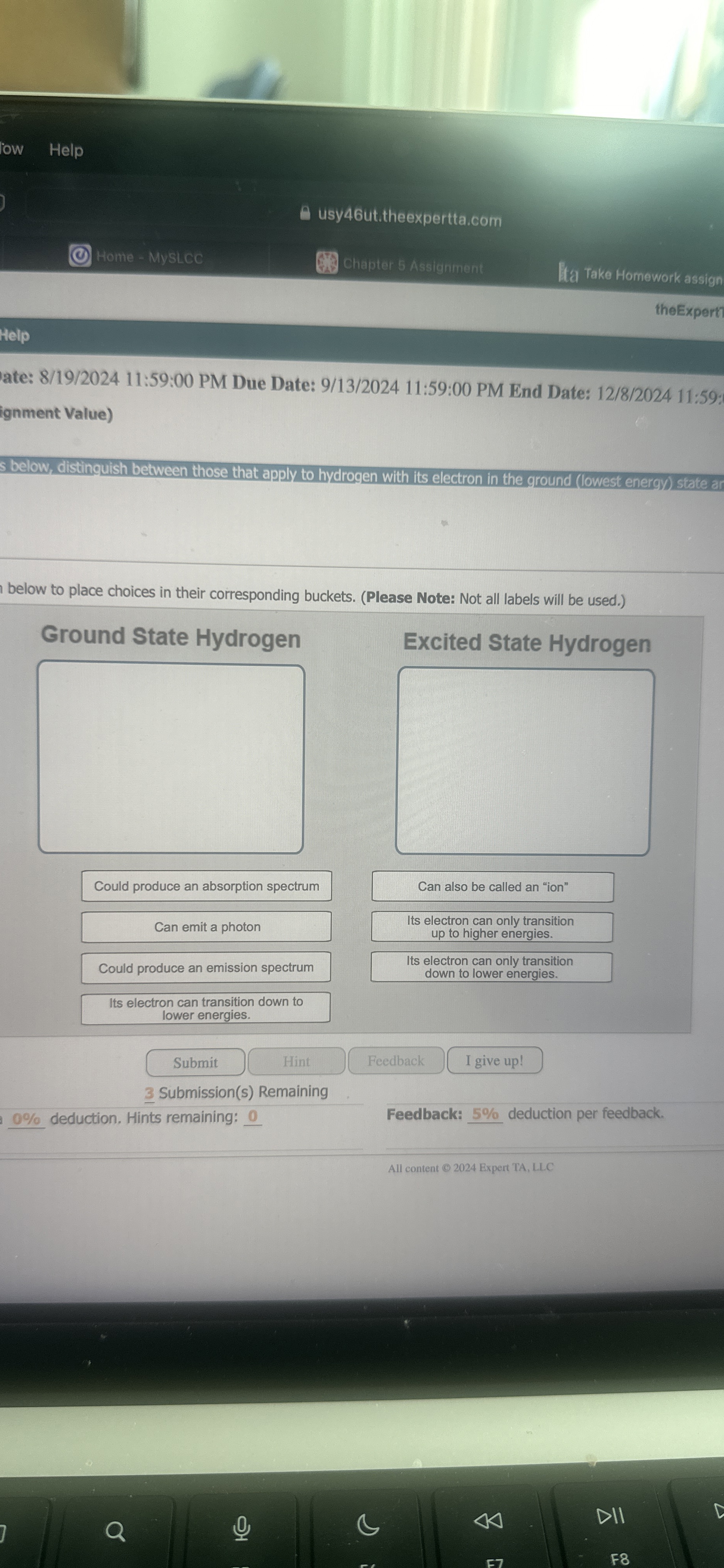 Solved below to place choices in their corresponding | Chegg.com