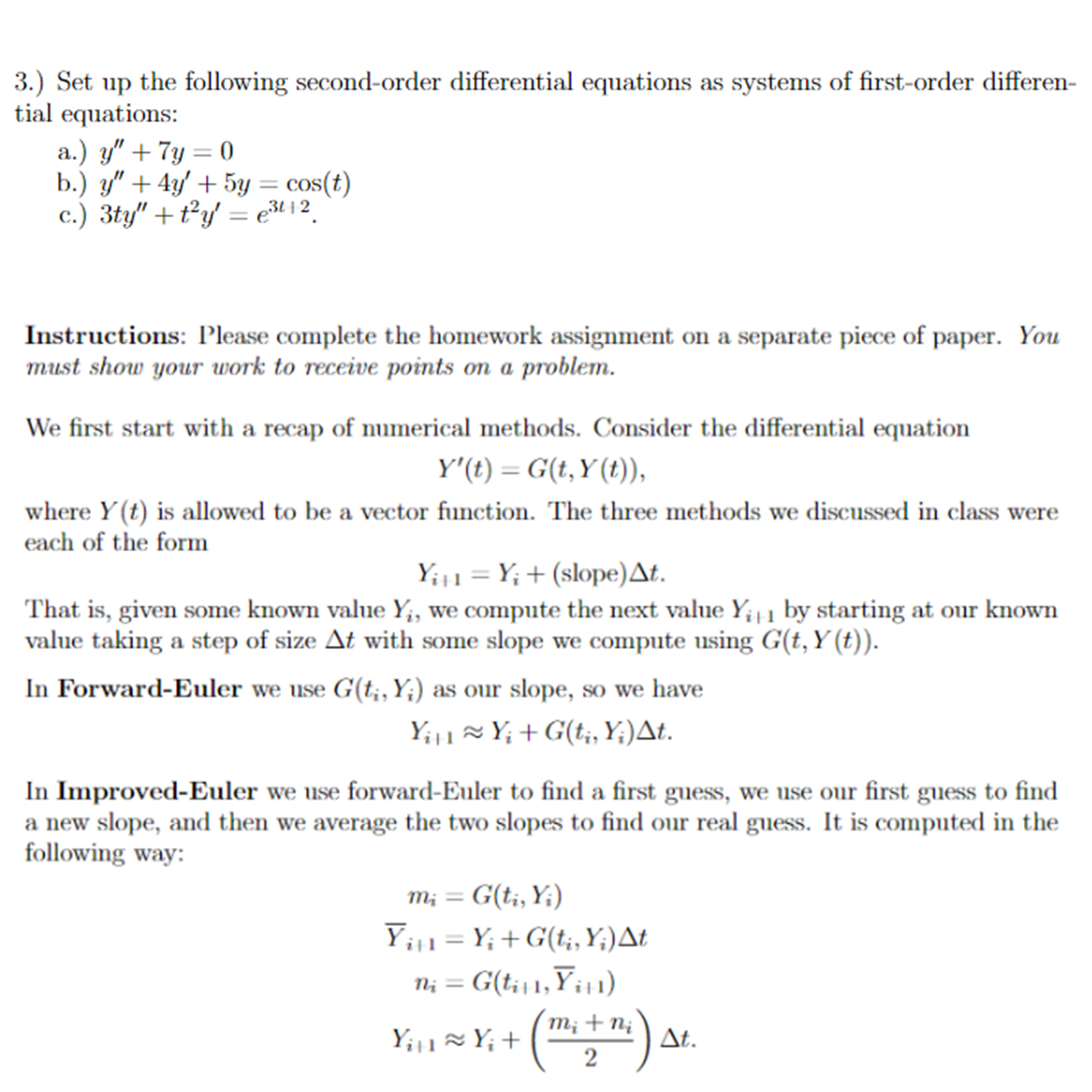 Solved Confused about how to set-up the following | Chegg.com