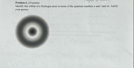 Solved Problem 6. ( 10 ﻿points)Identify this orbital of a | Chegg.com