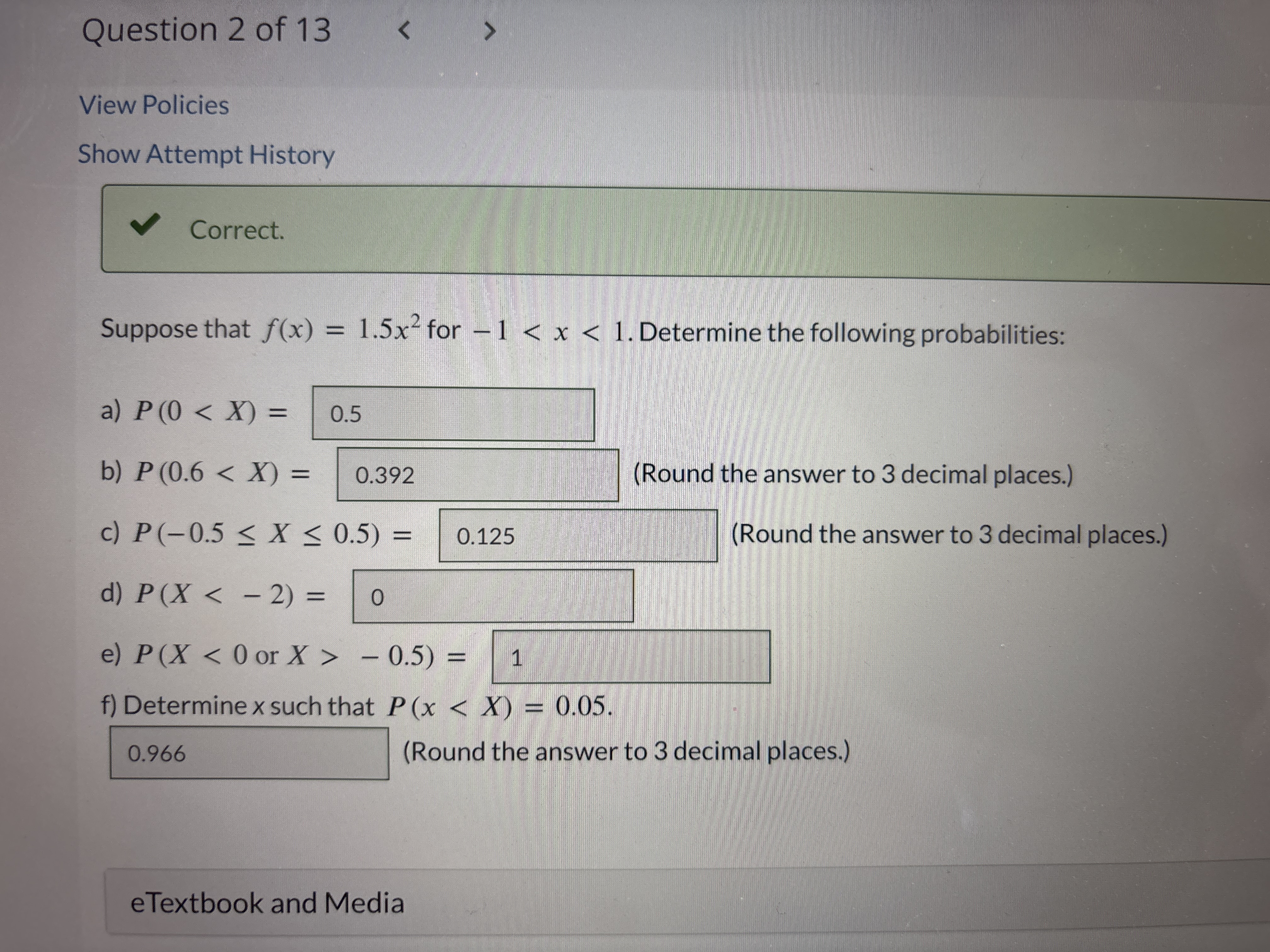 Solved Question 2 of 13View PoliciesShow Attempt | Chegg.com