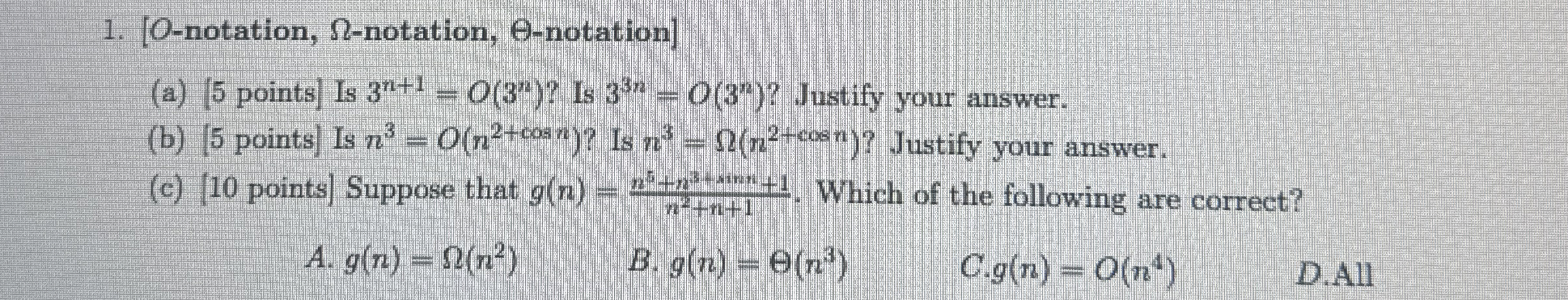 Solved Notation Omega Notation Theta Notation 6916