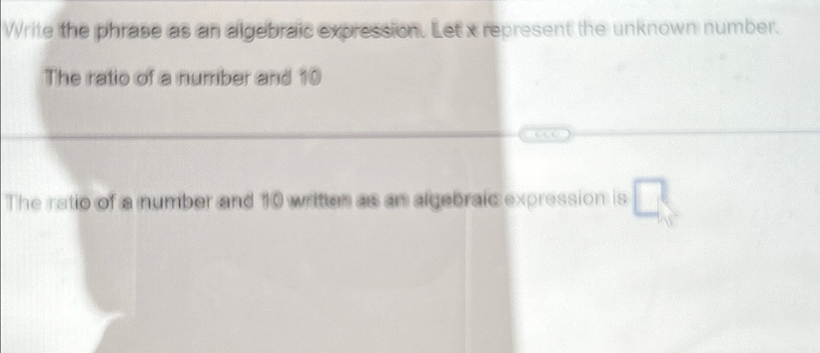 Solved Write the phrase as an algebraic expression. Let x | Chegg.com