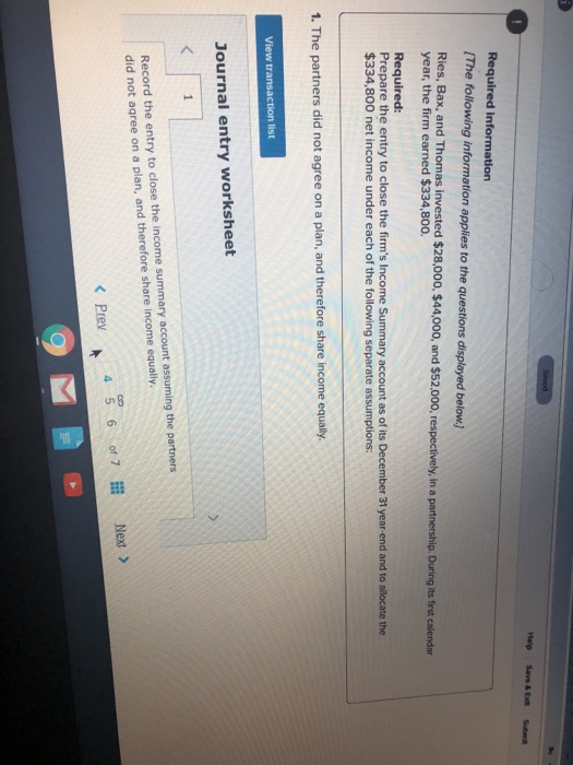 Solved Saved Heip Save &Ext Subet Required information [The | Chegg.com