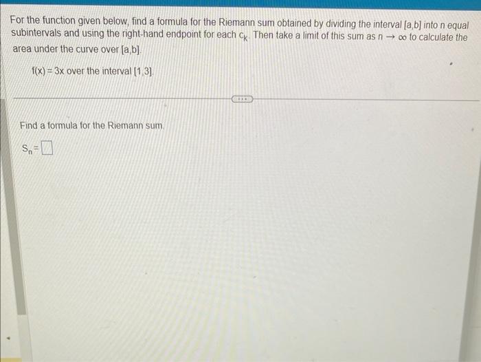 Solved For the function given below, find a formula for the | Chegg.com