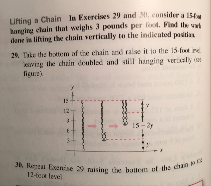 Solved Lifting a Chain In Exercises 29 and 30, consider a | Chegg.com