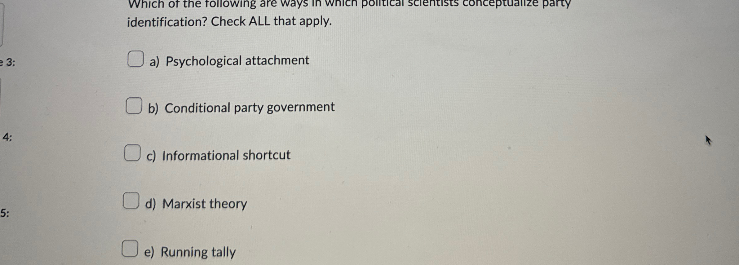 Solved Which of the following are ways in wnicn political | Chegg.com