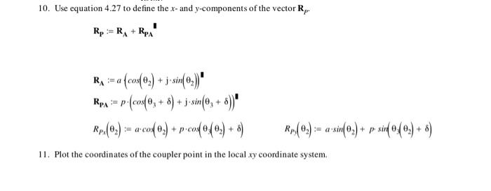 Solved Given: Link lengths: Input (O2A) Coupler | Chegg.com