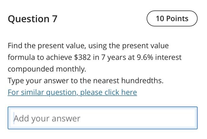 Solved Find the present value, using the present value | Chegg.com
