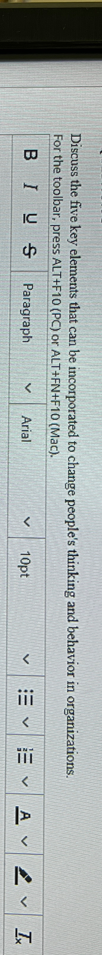 Solved Discuss the five key elements that can be | Chegg.com