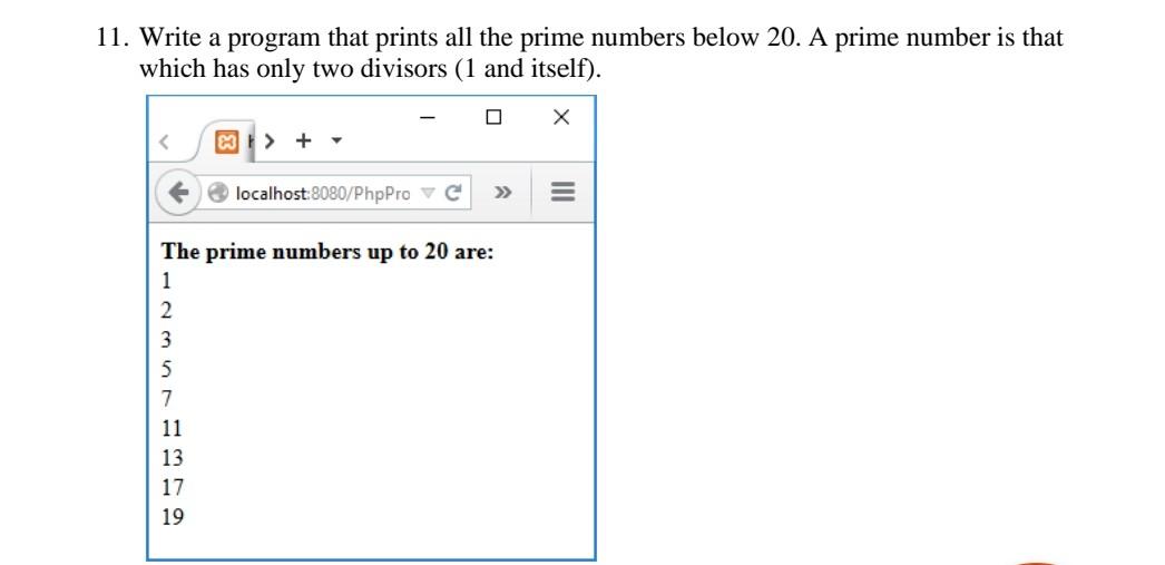 Solved 11. Write a program that prints all the prime numbers | Chegg.com