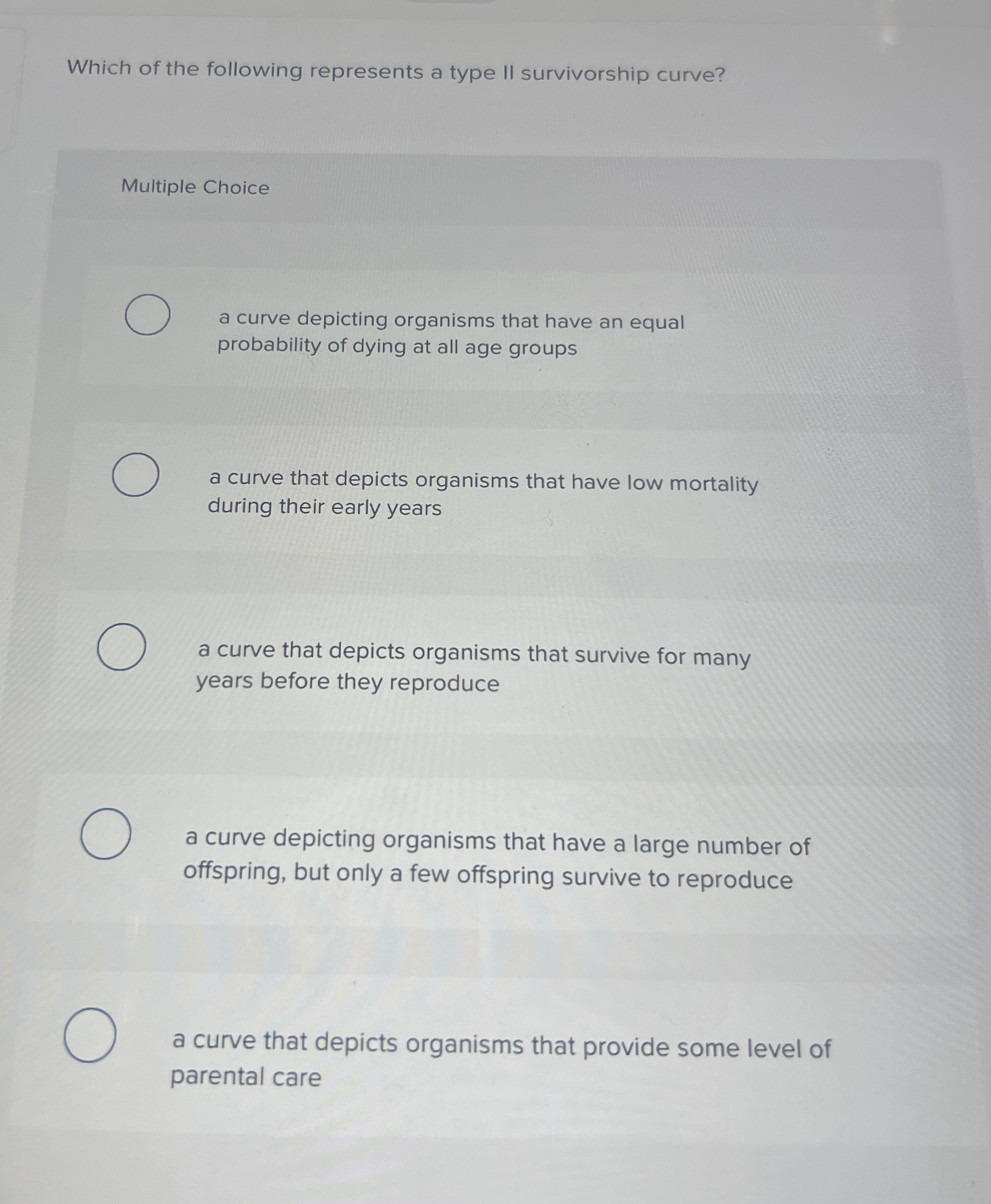 Solved Which of the following represents a type II | Chegg.com