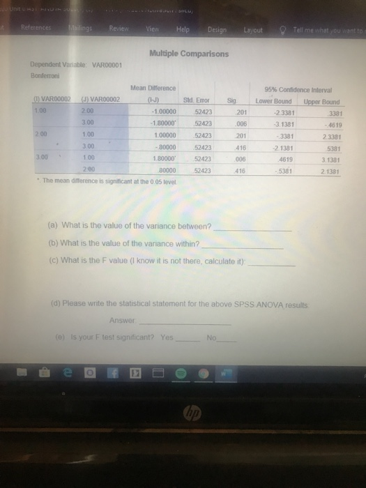 Solved tavit DCU -ut References Mailings Review View Help | Chegg.com