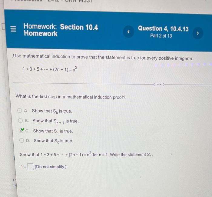 Solved Homework Section 10 4 Homework Question 4 10 4 13