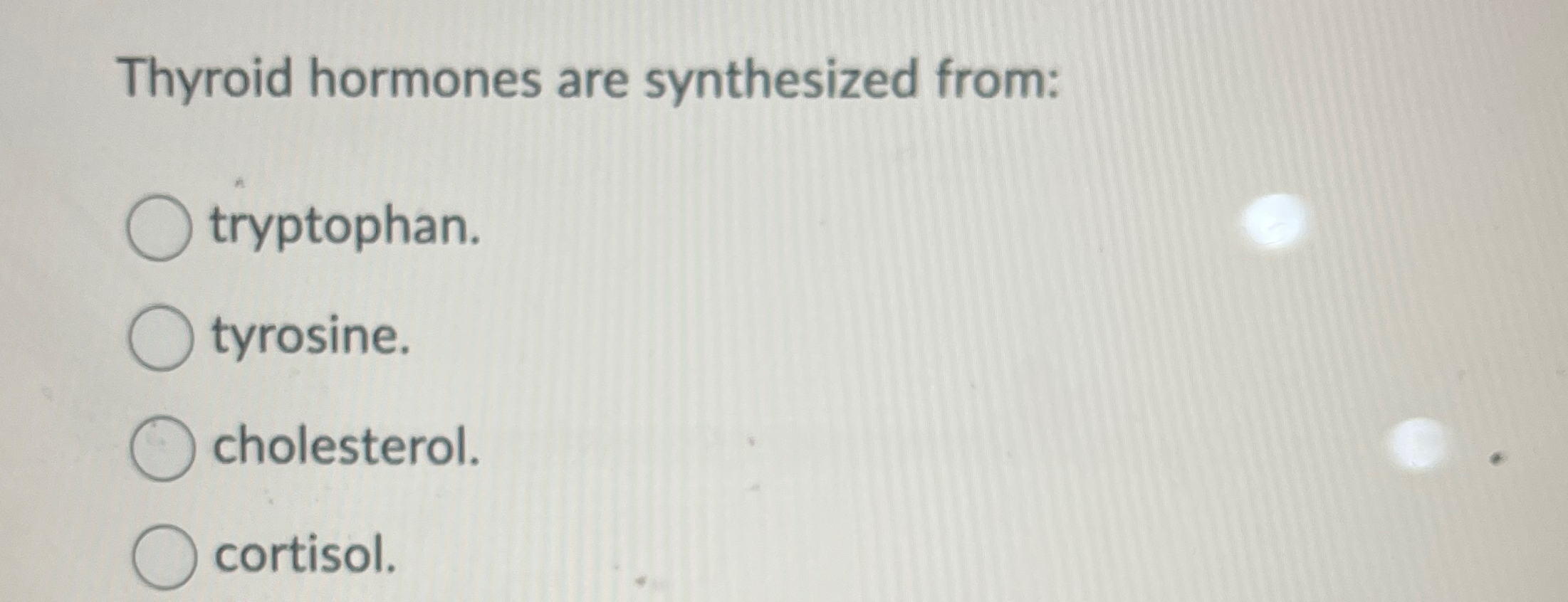 Solved Thyroid hormones are synthesized | Chegg.com