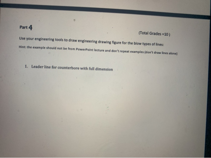 Solved Part 1 • Draw the necessary views for the below | Chegg.com