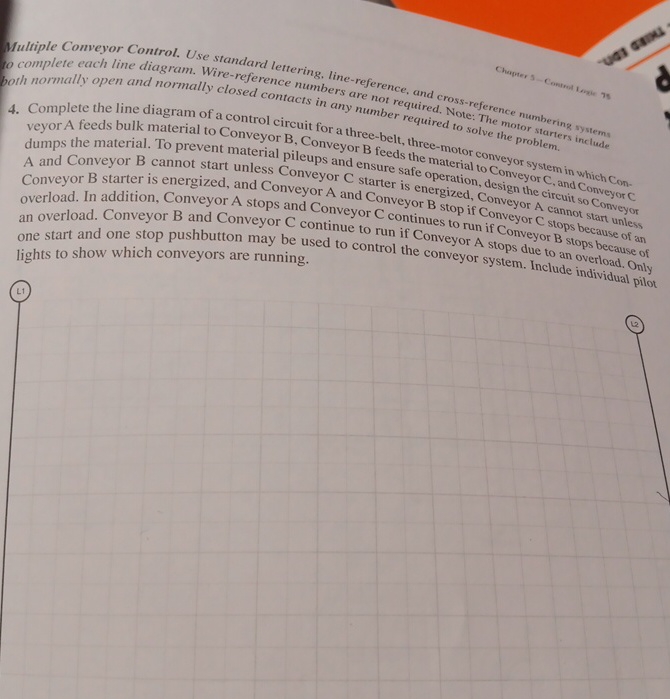 Solved to complete each line diagram. Wire-reference numbers | Chegg.com