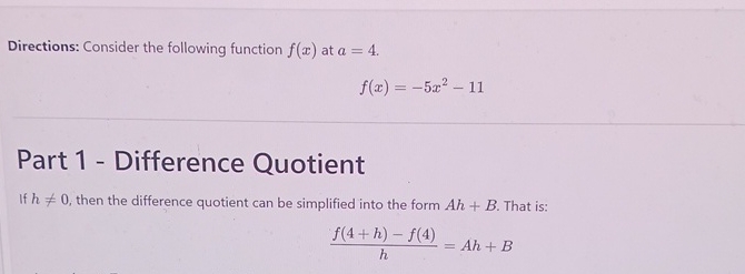 Solved Consider the following function f(x) ﻿at | Chegg.com