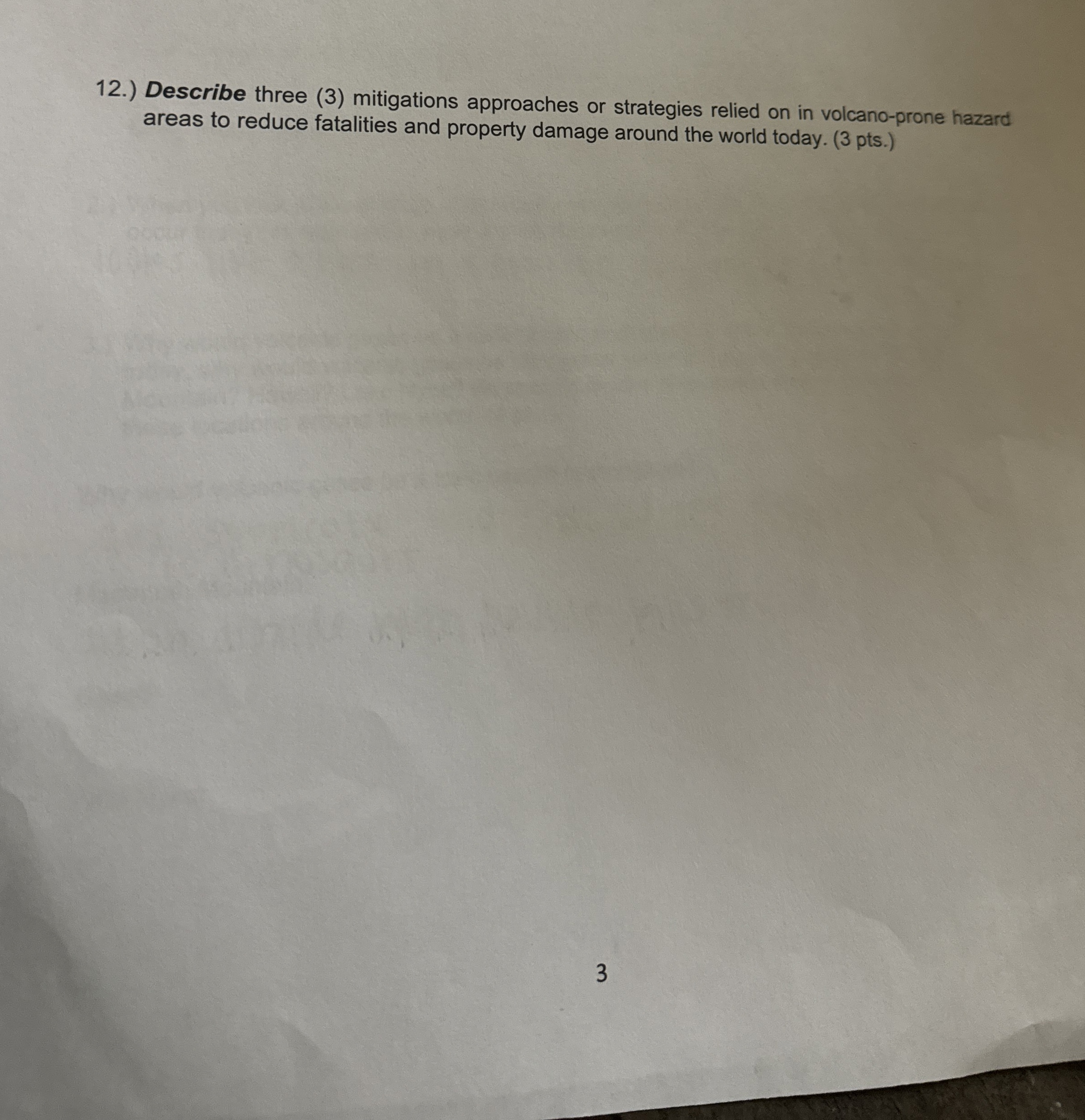 Solved 12.) ﻿Describe three (3) ﻿mitigations approaches or | Chegg.com