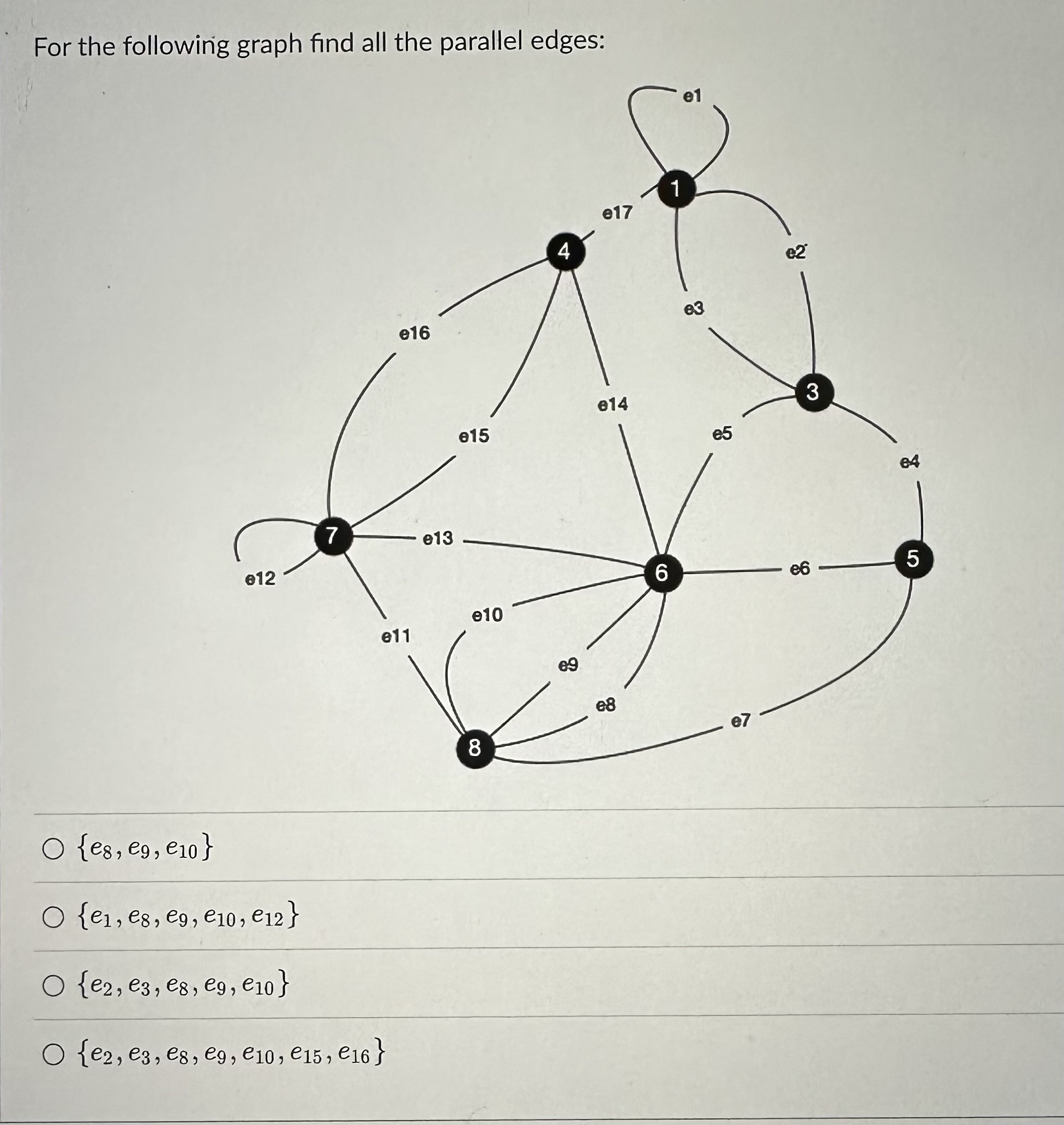 Solved For the following graph find all the parallel | Chegg.com