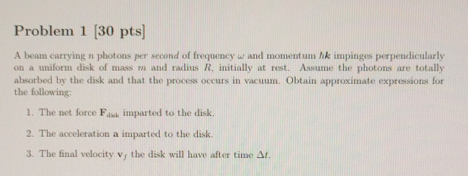 Solved Problem 1 [ 30 ﻿pts ] ﻿A beam carrying \( ﻿n \) | Chegg.com