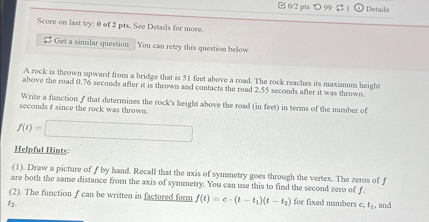 Solved 02pts99DetailsScore on last try: 0 ﻿of 2 ﻿pts. ﻿See | Chegg.com
