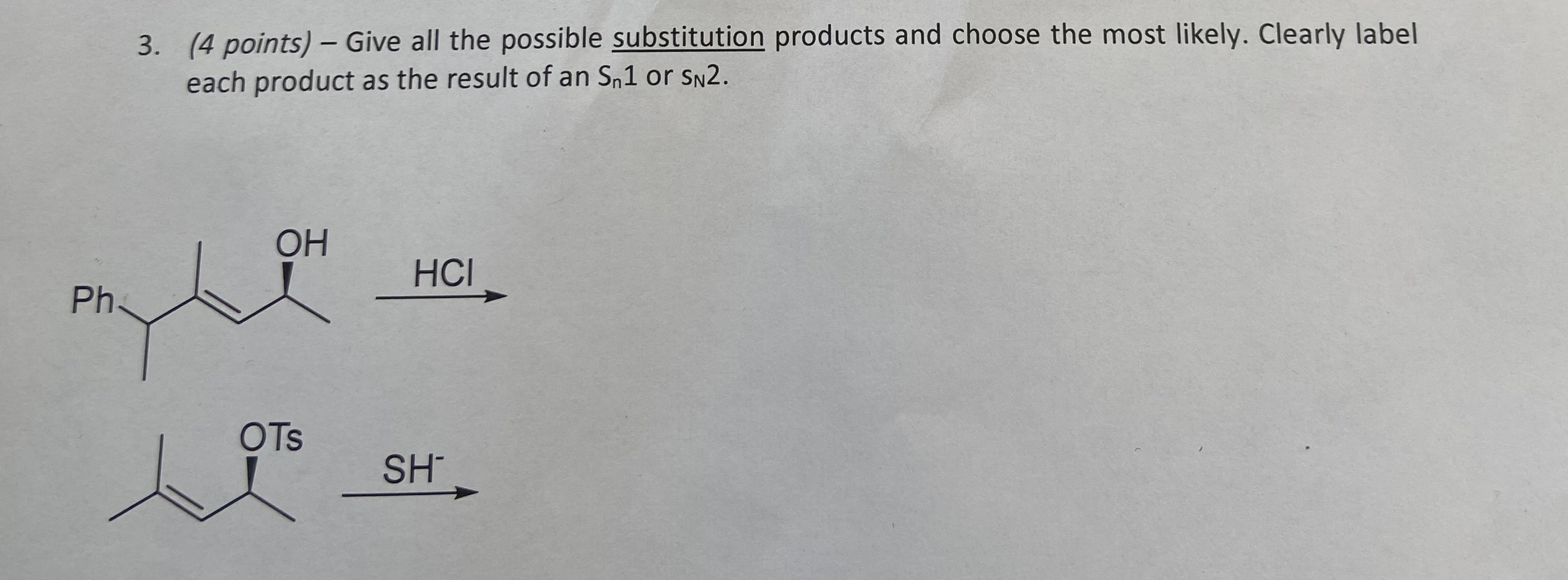 Solved 3. (4 ﻿points) - ﻿Give all the possible substitution | Chegg.com