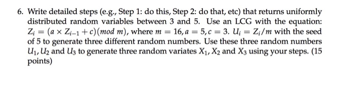Solved 6. Write detailed steps (e.g., Step 1: do this, Step | Chegg.com