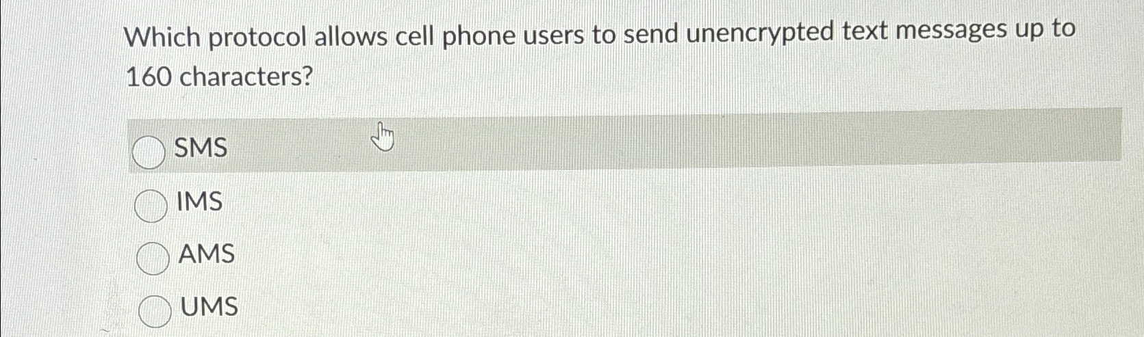 Solved Which protocol allows cell phone users to send | Chegg.com