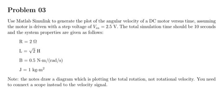 Use Matlab Simulink to generate the plot of the | Chegg.com